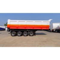 China 3 4 Axles Sand Stone Transport Hydraulic Rock Mining Tipper Rear Dump Semi Trailer For Construction for sale