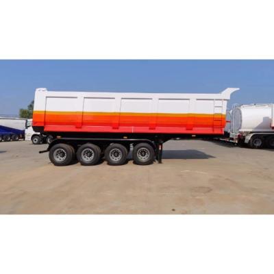 China Direct Hydraulic Rock Mining Tipper Rear Dump Semi Trailer With Mechanical Suspension for sale