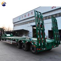 China 40-100ton Max Payload 3 Axle 40ft Transport Excavator Stainless Steel Tanker Trailer for sale