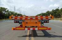 China 12400x2500x1550mm 2 3 4 Axles Skeleton Semi Trailer for Container Transport 40ft Container for sale