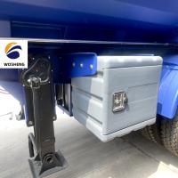 China Customer's Request 3/4 Axles Hydraulic Rear Dump Semi Trailer for Sand Stone Transport for sale