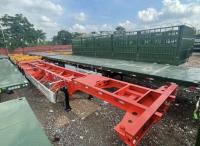 China 20ft 40ft Skeleton Semi Trailer for Port Customer's Request Mechanical Suspension for sale