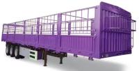 China Q345B/T700 Main Beam 4 Axle Side Fence Semi Trailer for Bulk and Animal Transport for sale