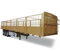 China Q345B/T700 Main Beam 4 Axle Side Fence Semi Trailer for Bulk and Animal Transport for sale