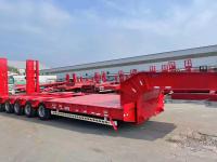 China 40-100TON Tare Weight Low Loader Trailer for Safe Transportation of Heavy Equipment for sale