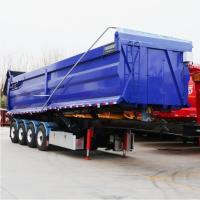 China Function Cargo Transport Semi-Trailer U-type End Tipper Hydraulic Rear Dump Trailer for sale