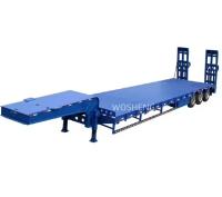 China 40ft Gooseneck Transport Heavy Machine Low Bed Semi Trailer with 3.5