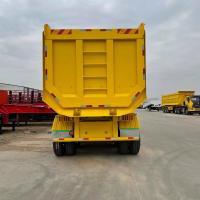 China WOSHENG 40 Cubic Heavy Duty Tipper Hydraulic Rear Dump Tipping Trailer 3 Axle 4 Axle for sale