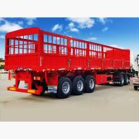 China Max Payload 30000 kg Animal Square Transport Fence Semi Trailer For Vegetable Haulage for sale