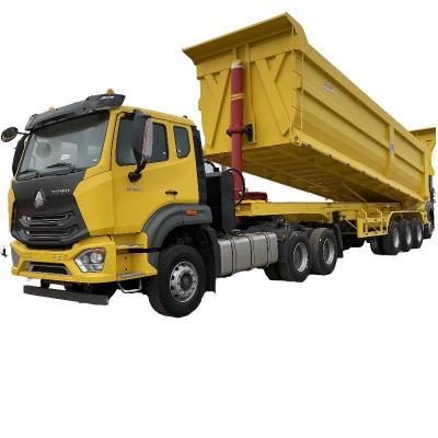 China 3/4/5axle Tilting Tipping Tipper Rear Dump Semi Trailer for Sand Stone Grain Transporting for sale