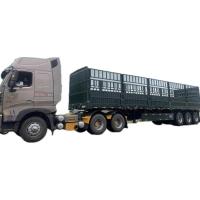 China Custom Multiaxis Steel Semi-Trailer for Truck Cargo Fence and Max Payload 40-80 Ton for sale