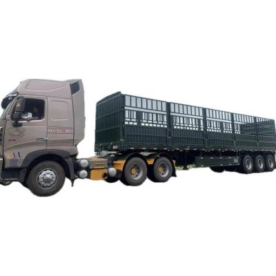 China Custom Multiaxis Steel Semi-Trailer for Truck Cargo Fence and Max Payload 40-80 Ton for sale