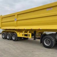 China 40 Cubic U Shape End Unload Rear Dump Truck Semi Trailer with Mechanical 930*250*345M for sale