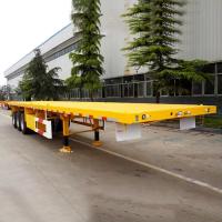 China Twist-lock 12 Unit Flatbed Type Transfer 20ft 45ft 53ft 40ft Container Trailer for Market for sale