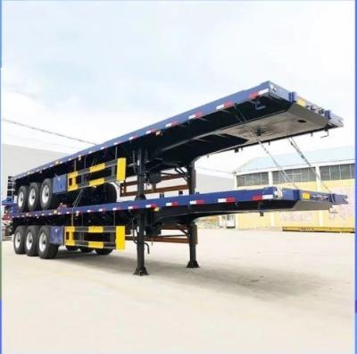 China 60T Capacity 2 Axle 3 Axle Top 1 Truck Trailer Semi-Trailer for 20ft Container for sale
