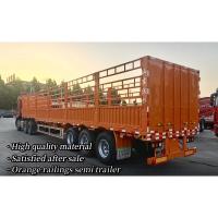 China 3 Axles 4 Axles 40ft Transport Livestock Fence Semi-Trailer with Wabco Brake System for sale