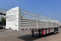 China Multifunction 2 Axle 3 Axle 4 Axle High Fence Semi Trailer for 40-80 Tons Cargo Truck for sale