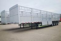 China Multifunction 2 Axle 3 Axle 4 Axle High Fence Semi Trailer for 40-80 Tons Cargo Truck for sale