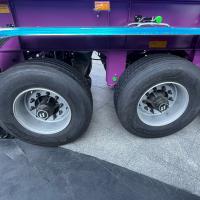 China Durable 3 Axles Sand Stone Transport Hydraulic Rock Mining Tipper Rear Dump Semi Trailer for sale