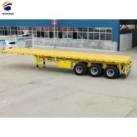 China Tire 12R22.5 40FT Flatbed Semi Trailer for Building Materials and Container Transport for sale