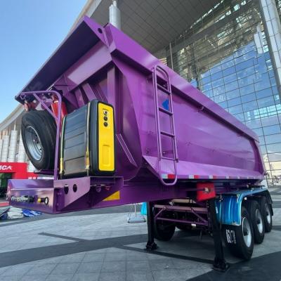 China Semi-Trailer 3 Axle Hydraulic Cylinder Tipper Rear Dump Trailer for Sand Stone Transport for sale