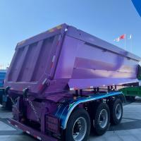 China Semi-Trailer 3 Axle Hydraulic Cylinder Tipper Rear Dump Trailer for Sand Stone Transport for sale