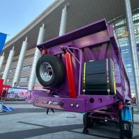 China KSA Market 3 Axle 60t Hydraulic Cylinder Tipper Rear Dump Semi Trailer For Sand Stone Transport for sale