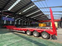 China Heavy Duty Lowbed Type 3 4 Axle Lowboy Truck Trailer Low Bed Semi Trailer for Excavator for sale