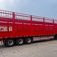 China 28t Heavy Duty Landing Gear Semi Trailer for -Spot Animal Cargo Transport for sale