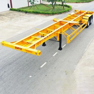 China Customizable 40ft Container Semi-Trailer with 13Ton Axle and Steel Skeleton Structure for sale