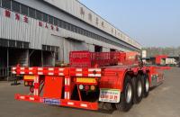 China Q345B Main Beam Skeleton Semi Trailer with 500mm Height and 12400x2500x1550mm Size for sale