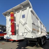 China 3 Axles 10 Meters U Shape Tipping Semi Trailer for Stone Transport Cargo Rear Dumping for sale