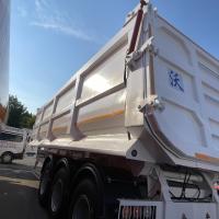 China 3 Axles 10 Meters U Shape Tipping Semi Trailer for Stone Transport Cargo Rear Dumping for sale