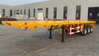 China Semi-Trailer with 3 Axle 4 Axles Flatbed Container Truck Landing Gear 28t Heavy Duty for sale