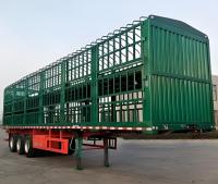China -Spot Semi-Trailer Cattle Sheep Horses Transportation High Strength Load Fence Trailer for sale