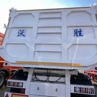 China 3 Axles 10 Meters U Shape Tipping Semi-Trailer for Sand Stone Grain Transporting for sale