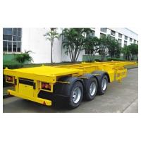 China Heavy Duty Landing Gear 28t Steel Cross-border Container Transport Skeleton Semi Trailer for sale