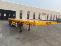 China Durable 40ft 20ft Container Normal Bulk Cargo Flatbed Semi Trailer for Transportation for sale
