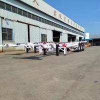 China Type 2 Axle 3 Axle 4 Axle 60T Payload Skeleton Semi Trailer for 20ft 40ft Container for sale