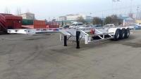 China Type 2 Axle 3 Axle 4 Axle 60T Payload Skeleton Semi Trailer for 20ft 40ft Container for sale