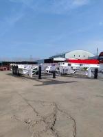 China Type 2 Axle 3 Axle 4 Axle 60T Payload Skeleton Semi Trailer for 20ft 40ft Container for sale