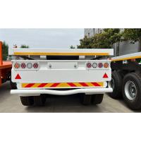 China 40 Ft 3Axles 4Axles Steel Container Trailer Flatbed Truck Semi Trailer Tire 12R22.5 for sale