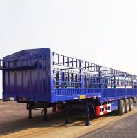 China 60 Tons 80 Tons Detachable Fence Trailer for Transporting Bulk Goods Customizable for sale