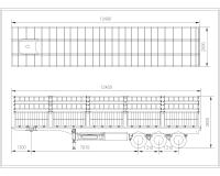China Semi-Trailer High Enclosed Side Wall Cargo Transport Box Trailer Transport Stake Fence for sale