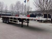 China 28t Heavy Duty Landing Gear Customized Flatbed Semi Trailer for Safe Container Delivery for sale