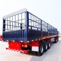 China Multifunctional 3 Axle 4 Axle Side Fence Semi Trailer For Truck with Steel Structure for sale