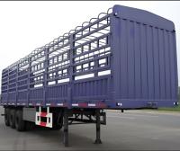 China Multifunctional 3 Axle 4 Axle Side Fence Semi Trailer For Truck with Steel Structure for sale