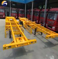 China 20ft 40ft Container Trailer 2 Axle 3 Axle 40T Skeleton Semi Trailer 12400x2500x1550mm for sale