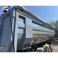 China 9800x2500x3500mm Semi-Trailer 3 Axle 4 Axle Tipping Tipper Rear Dump Truck for sale