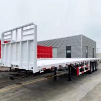 China Semi-Trailer for Container Haulage 3 Axle 4 Axle 20ft 40ft 45ft Flatbed Truck Trailer for sale